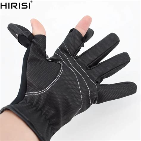 스포츠 가죽 낚시 장갑 반 손가락 통기성 미끄럼 방지 장갑 1 쌍 2 개낚시 장갑 Aliexpress
