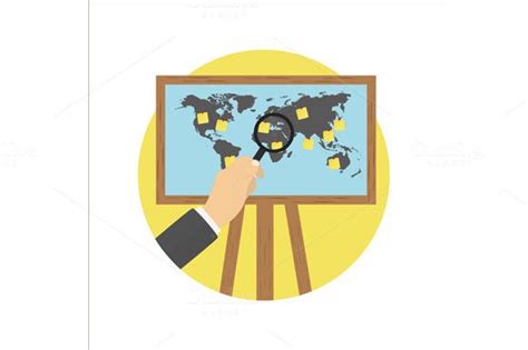 Projector Screen Map Projector Screen Projector Creative Market