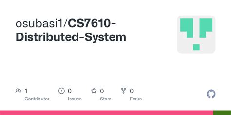 GitHub Osubasi CS Distributed System