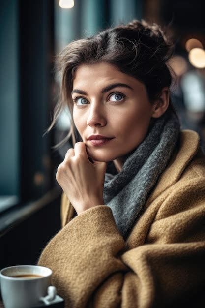 Premium Ai Image Cropped Shot Of A Woman Drinking Coffee In A Cafe