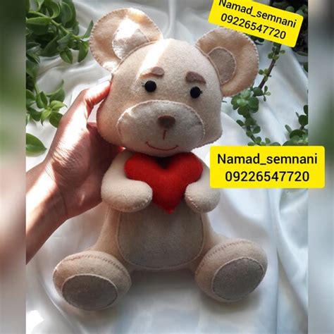 خرید و قیمت خرس ولنتاین خرس نمدی عروسک خرس ولنتاین گیفت ولنتاین از غرفه