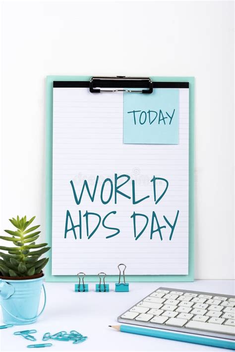 Inspiration Showing Sign World Aids Day Business Approach 1st December