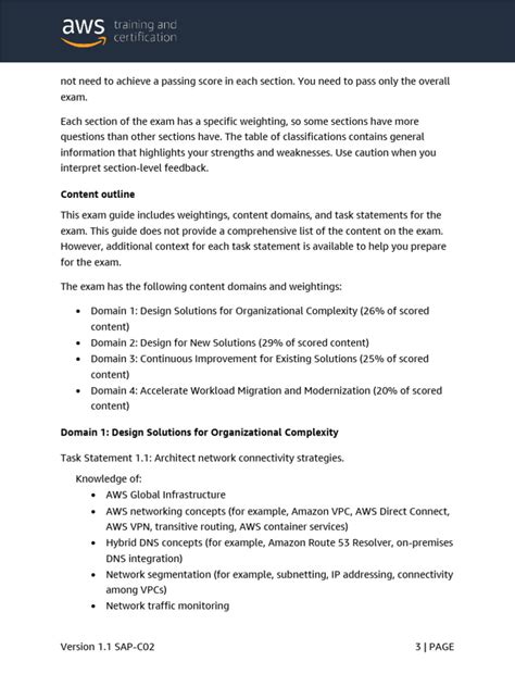 Aws Certified Solutions Architect Professional Exam Guide 3 22 1 20 1 20 Pdf