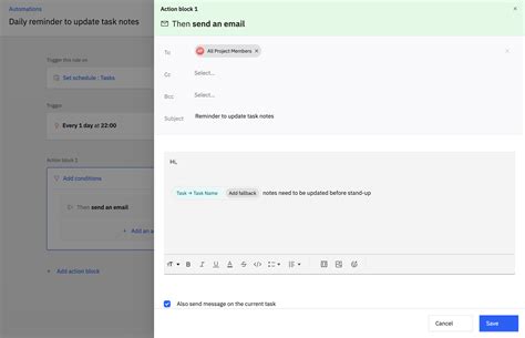 How To Automate Time Based Tasks Using Schedule Automations In Rocketlane Rocketlane