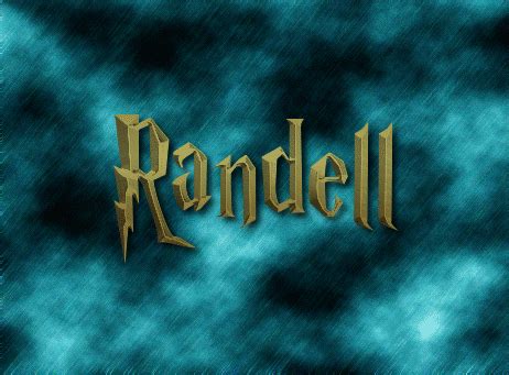 Randell Logo | Free Name Design Tool from Flaming Text