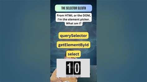 the selector sleuth javascript riddle codingchallenge codingfun