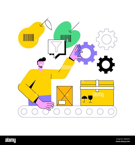 sortation systems abstract concept vector illustration product