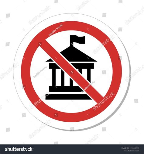 Iso Prohibition Circular Sign No Politics Stock Vector Royalty Free