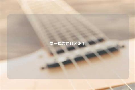 学一年吉他什么水平 极网吉它谱大全