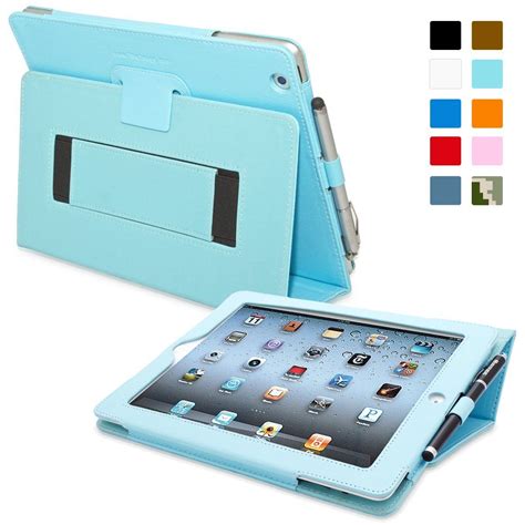 Snugg IPad 2 2011 Case Leather Cover Black