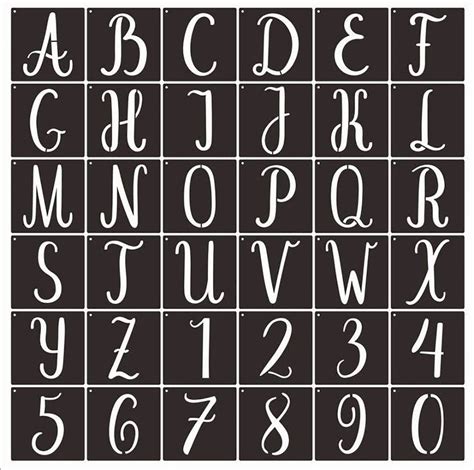 Cursive Stencil Letters G