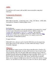 Interfacing DC Motor With 8051 Microcontroller Using Keil Course Hero