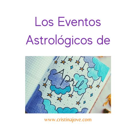 Abril Eventos Astrológicos por Cristina Jové Cristina Jové Astrología