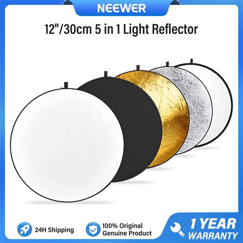 Neewer 1230cm 5 In 1 Collapsible Round Reflector Diffuser Kit With Neewer 1230cm 5 In 1 Collapsible Round Reflector Diffuser Kit With
