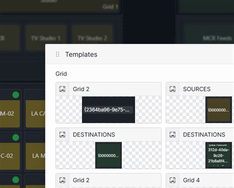 Lca Grid Templates Dataminer Dojo
