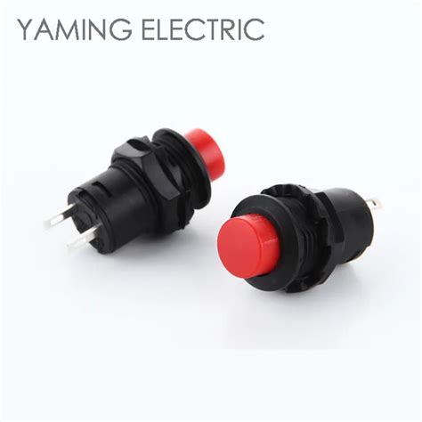 Pcs Lot Momentary Self Locking Red Push Button Switch Mm Circular Small Size Mini Self Reset