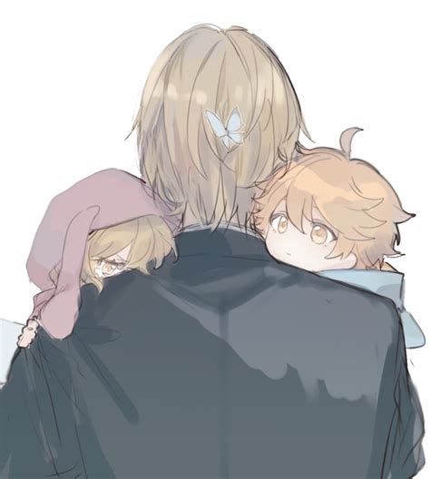 Lumine Aether And Dainsleif Genshin Impact Drawn By Umemegn Danbooru