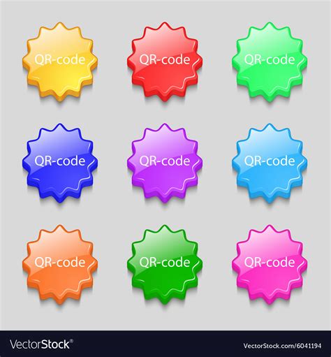 Qr Code Sign Icon Scan Code Symbol Symbols On Nine