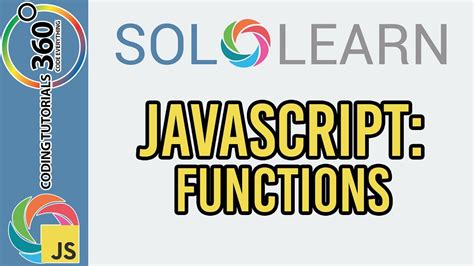 Learn JavaScript With SoloLearn Functions YouTube
