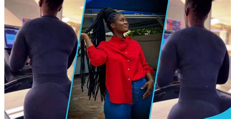 Sheena Gakpe Flaunts Her Massive Backside While Running On A Treadmill