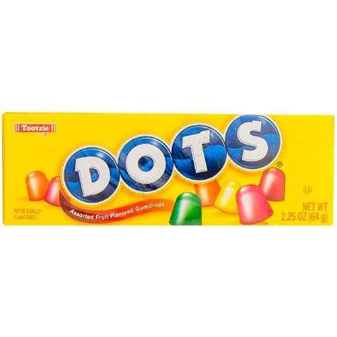 Dots Assorted Fruit Flavored Gumdrops 225 Oz Box Bestcandyshop