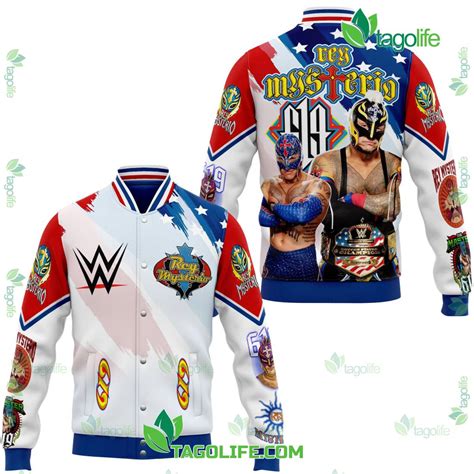 Rey Mysterio 619 American Flag Baseball Jacket Tagolife