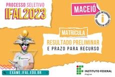 Ifal Maceió publica resultado preliminar de matrícula dos cursos