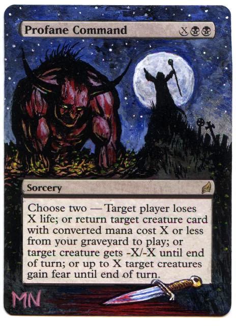 Profane Command Mtg Alter By Seesic On Deviantart