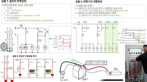 시퀀스실습 강의 07 펌프의 반복운전 전동기의 제동회로 전등의 자동점멸 제어 Youtube