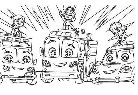 Firebuds Coloring Pages 27 Printable Sheets Simple To Draw Easy For