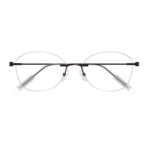 Prescription Eyeglasses Rimless Spec Titanium Glasses Women