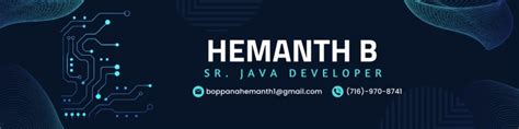 Hemanth B Sr Java Full Stack Developer Carefirst Bcbs Expert In Agile Microservices