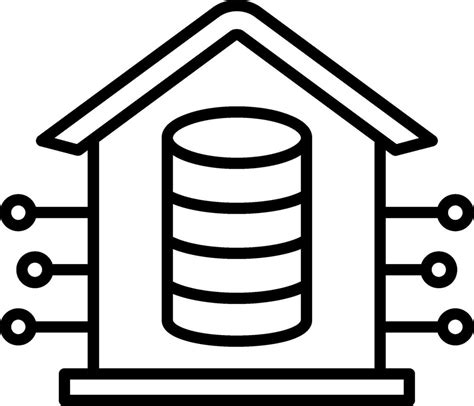 Data Warehouse Line Icon Design Element 53496418 Vector Art At Vecteezy