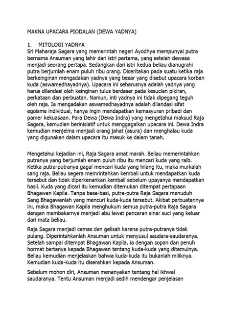 Makna Upacara Piodalan Pdf