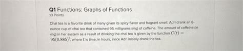 Solved Q1 Functions Graphs Of Functions 10 Points Chal Tea