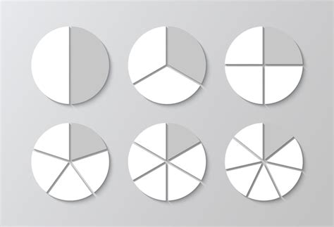 Premium Vector Circular Structure Chart Pie Diagram In Shades Of Gray