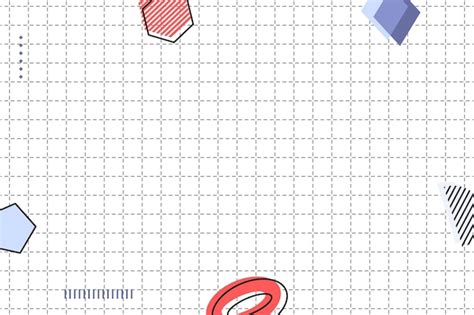 Premium Vector Flat Dashed Grid Geometric Memphis Background