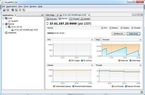 Jmx Visualvm Remote Monitoring Tomcat Example Jelastic Dev Docs