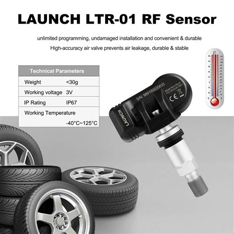 Launch Ltr 01 Rf Sensor 315mhz And 433mhz Tpms Sensor Tool Metal And Rubber