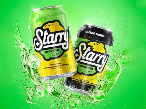 Starry Lemon Lime Flavored Soda 12 Fl Oz Cans 24 Pack