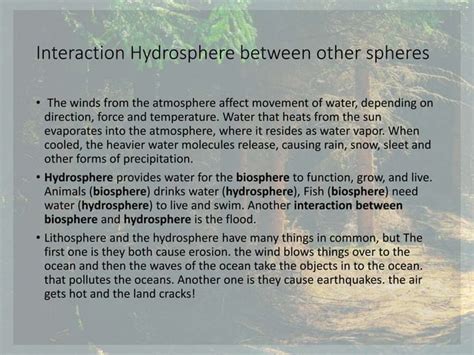 Biosphere And Hydrosphere Ppt