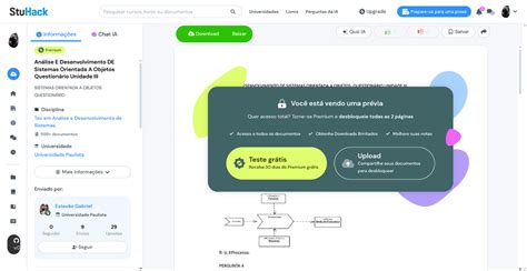 Análise E Desenvolvimento De Sistemas Orientada A Objetos Questionário Unidade Iii Análise E