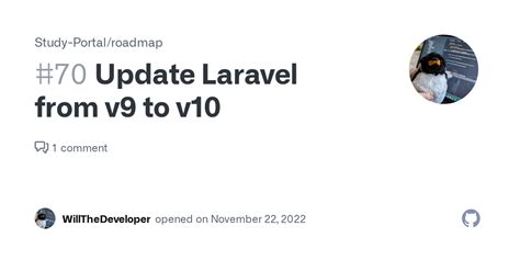Update Laravel From V9 To V10 Issue 70 Study Portal Roadmap GitHub