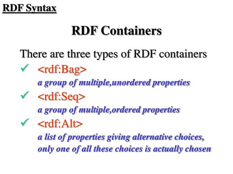 Ppt Resource Description Framework Rdf Powerpoint Presentation