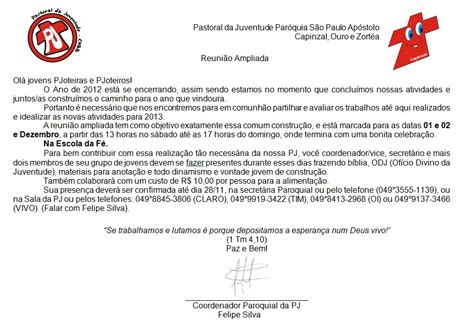 PJ Paróquia São Paulo Apóstolo Capinzal Atenção Grupos de Jovens