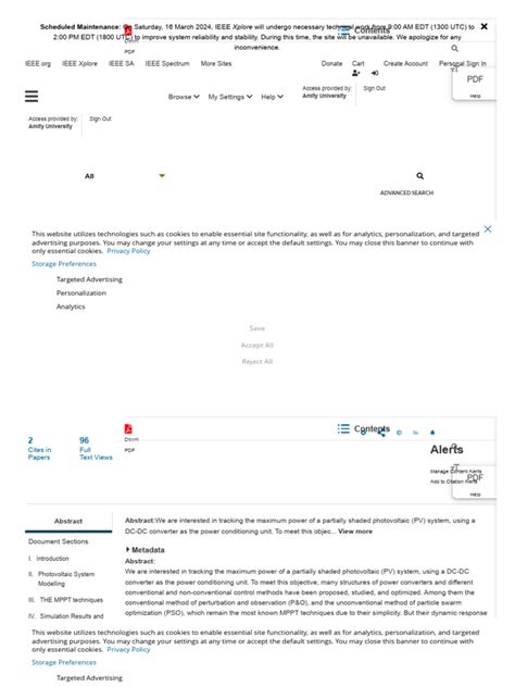 Comparative Study Of Different Mppt Algorithms For Photovoltaic Systems