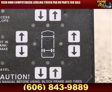 RV Components USED HWH COMPUTERIZED LEVELING TOUCH PAD RV PARTS FOR SALE Leveling System