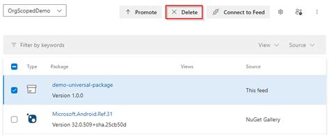 刪除和復原套件 azure artifacts microsoft learn