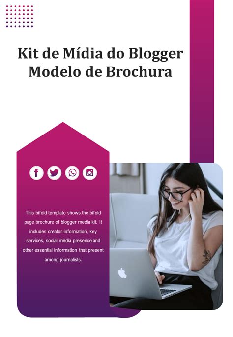 Os principais modelos de kit de mídia de uma página amostras e exemplos