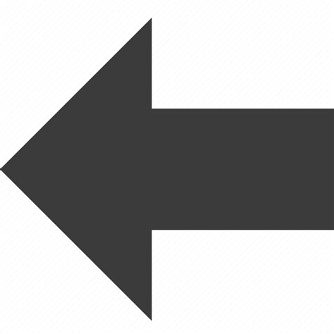 Arrow Back Direction Left Move Navigation Previous Icon
